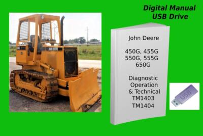 John Deere 450G 455G 550G 555G 650G Crawler Technical Manual Set See ...