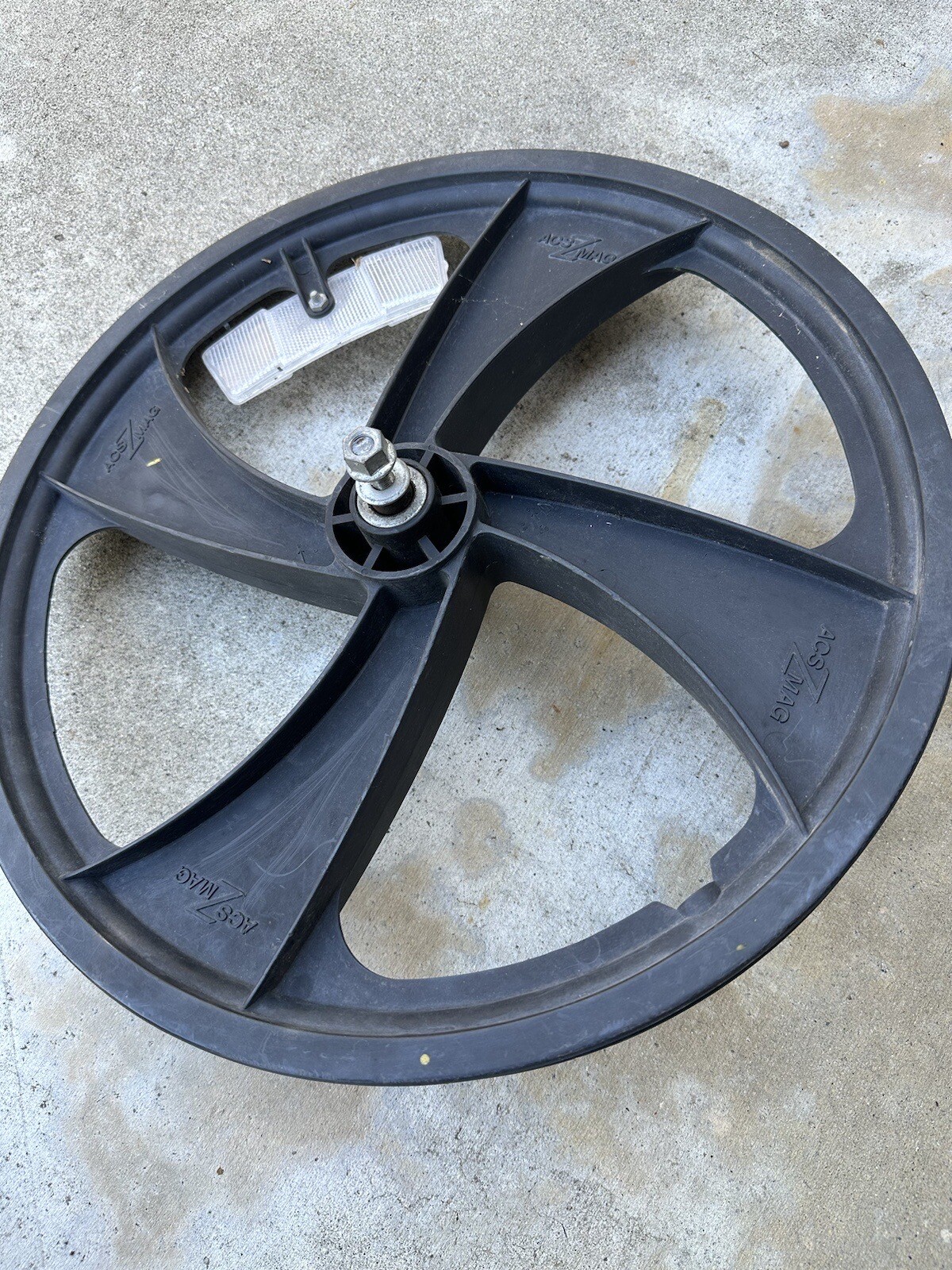 ACS Z Mag 4 Spoke Blade 3/8 Axle Old School BMX Freestyle Front Wheel ...