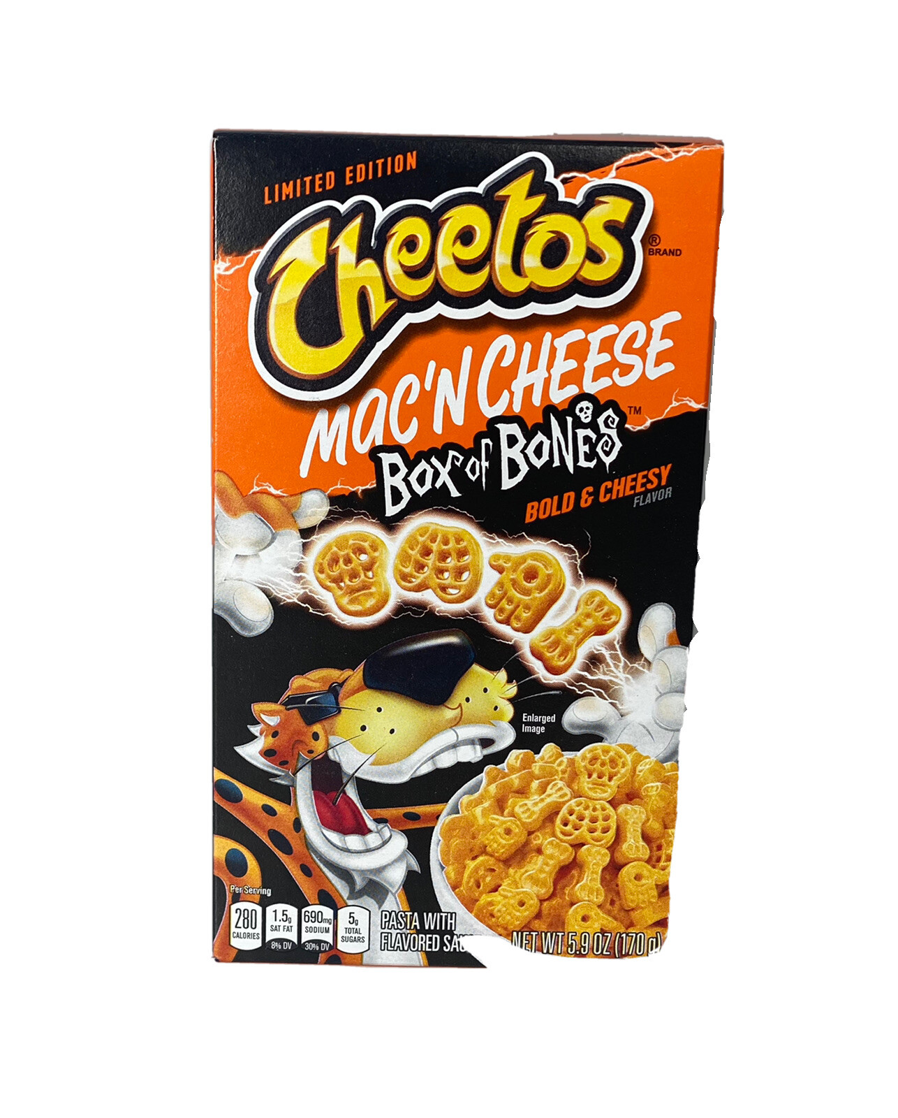 Cheetos Limited Edition Mac'n Cheese Box of Bones Bold & Cheesy 4 .9 Oz ...
