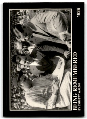 1992 MEGACARDS BABE RUTH BEING REMEMBERED BY CHRISTY WALSH NEW YORK ...
