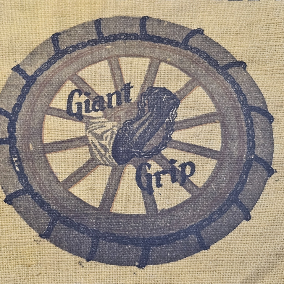 BH Vintage 1920's Giant Grip Tire Chains Oshkosh WI Advertising Bag ...