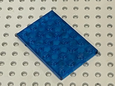 LEGO Trans Blue trblue plate 4 x 6 ref 3032 / Set 6929 Starfleet ...