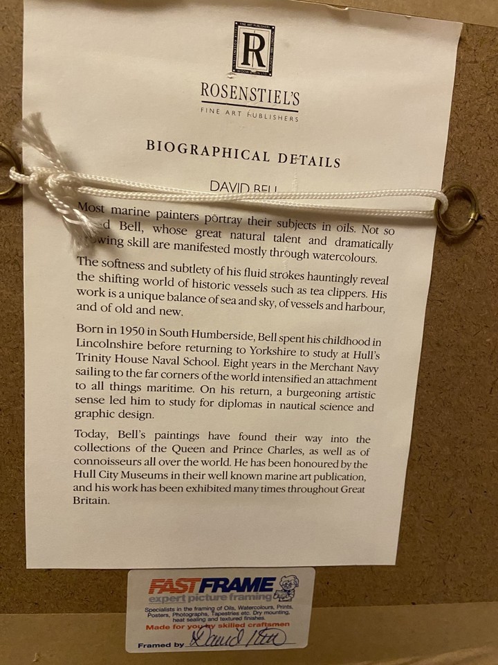 David C Bell - A pair of limited edition prints. Signed by the artist ...