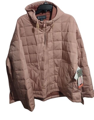 Free Country Lightweight Hooded Puffer Jacket Women's Size XXL Dusty ...