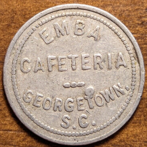 Georgetown, South Carolina SC Emba Cafeteria Lumber Scrip 10c Trade ...