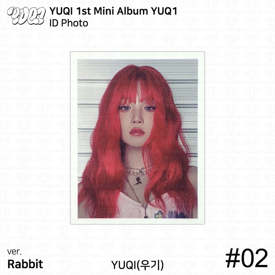 (G)I-DLE G-IDLE YUQI 1st Mini Album YUQ1 Official Photocard ID Photo ...