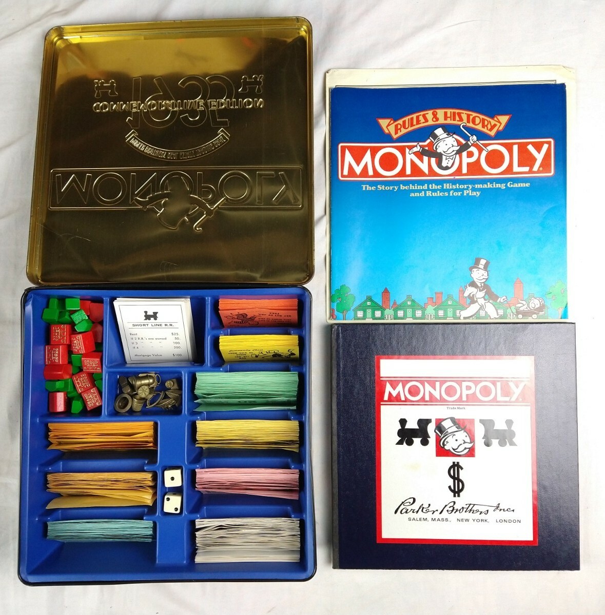 Vintage 1935-1985 50y Commemorative Edition Monopoly Board Game In Tin ...
