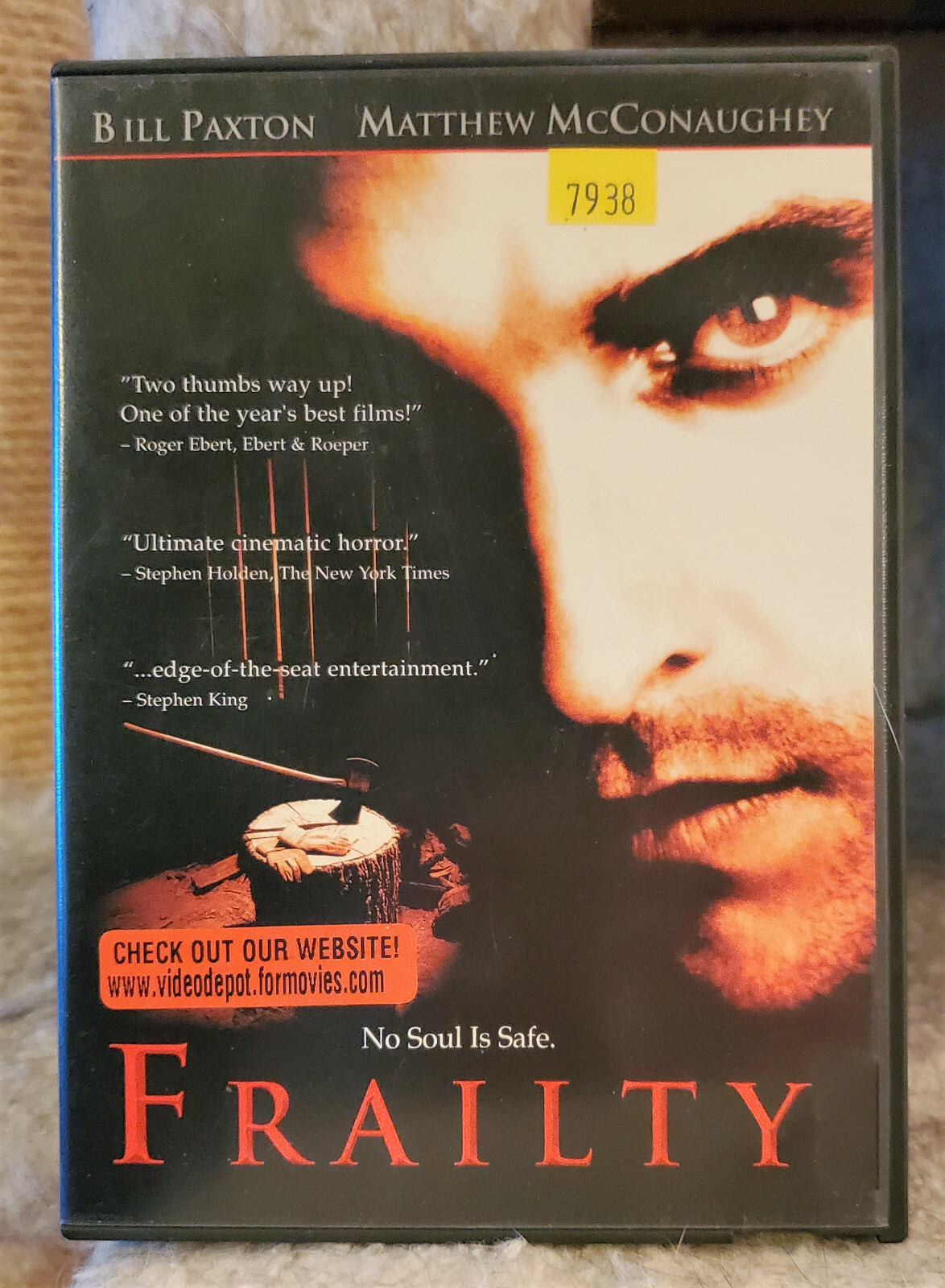 FRAILTY (DVD, 2002) Bill Paxton/Matthew McConaughey VERY GOOD condition ...