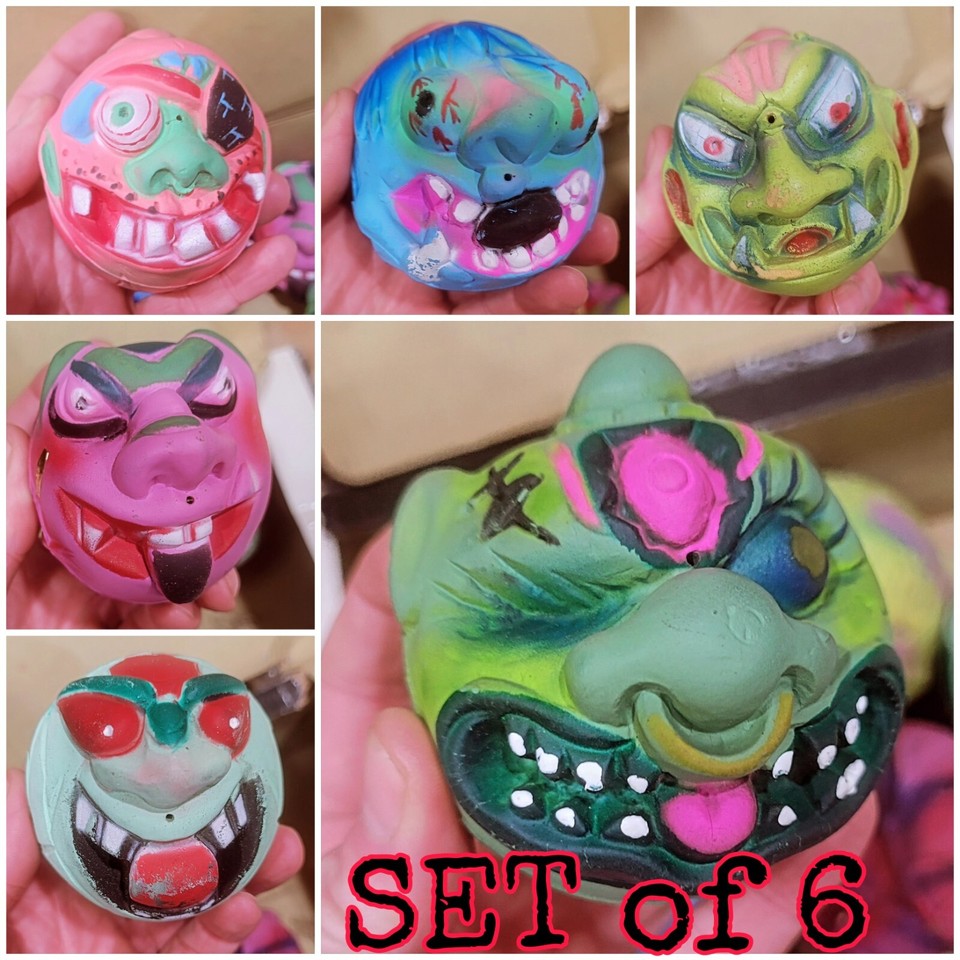 KO Vintage Madballs Monster Balls Weirdballs Set6 - Case Fresh Hornhead ...