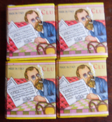 4 SQUARE PACKS CLUB MODIANO ROLLING PAPERS MADE IN ITALY NO GUM NO BAR ...