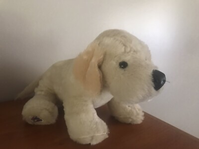 Yellow Lab Puppy Dog Black Nose Ganz Webkinz HM153 Plush 9" Toy Lovey ...