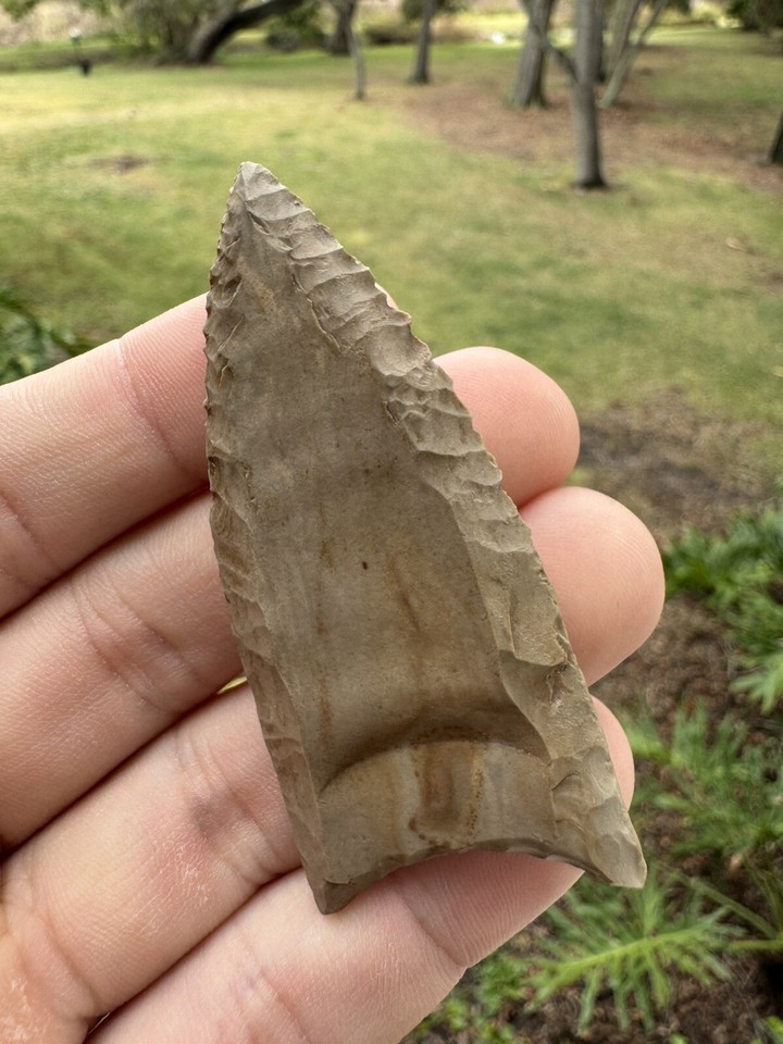 Native American Paleo Fluted Clovis Point Arrowhead Artifact | eBay
