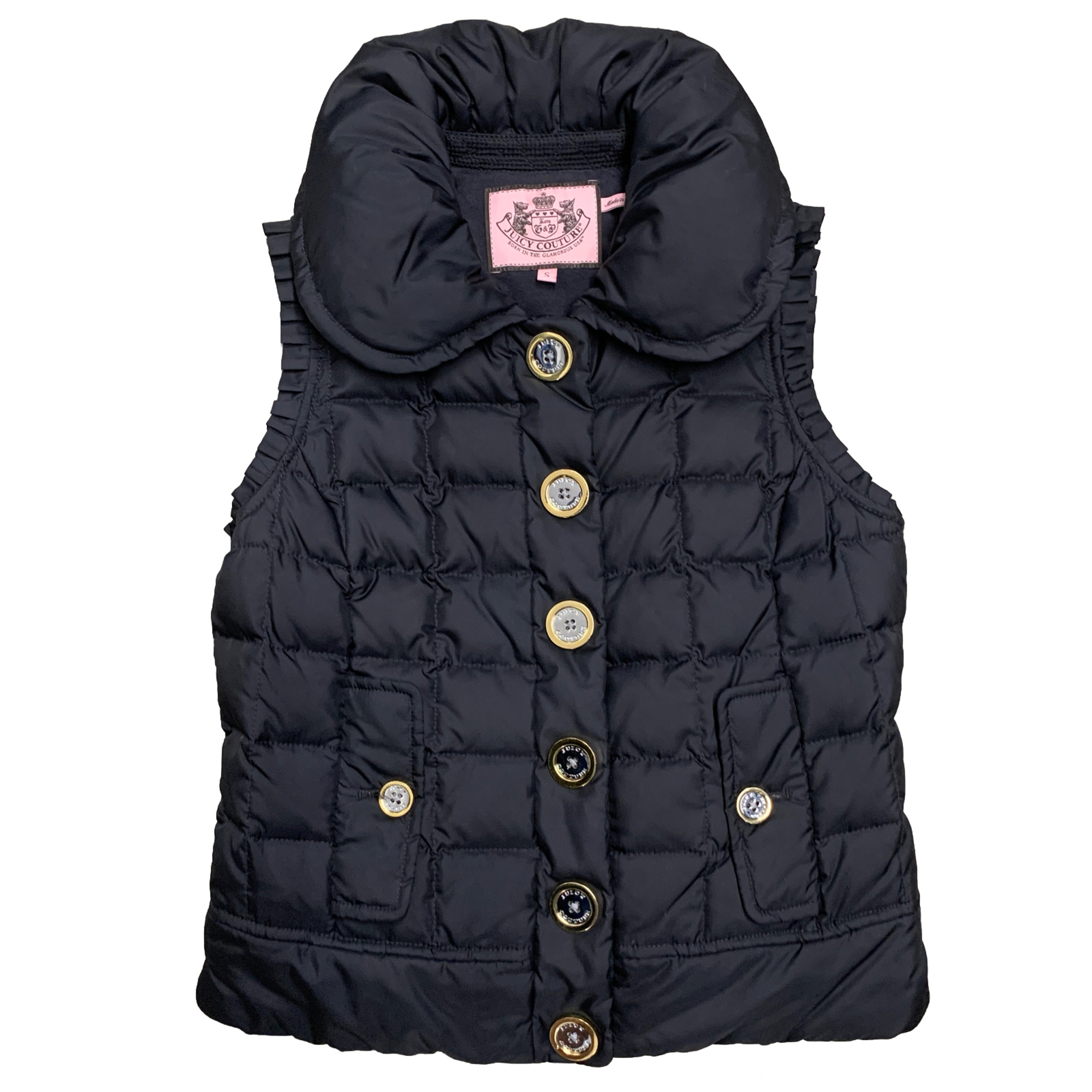 Juicy Couture Down Puffer Jacket Vest Women's Size Sm… - Gem