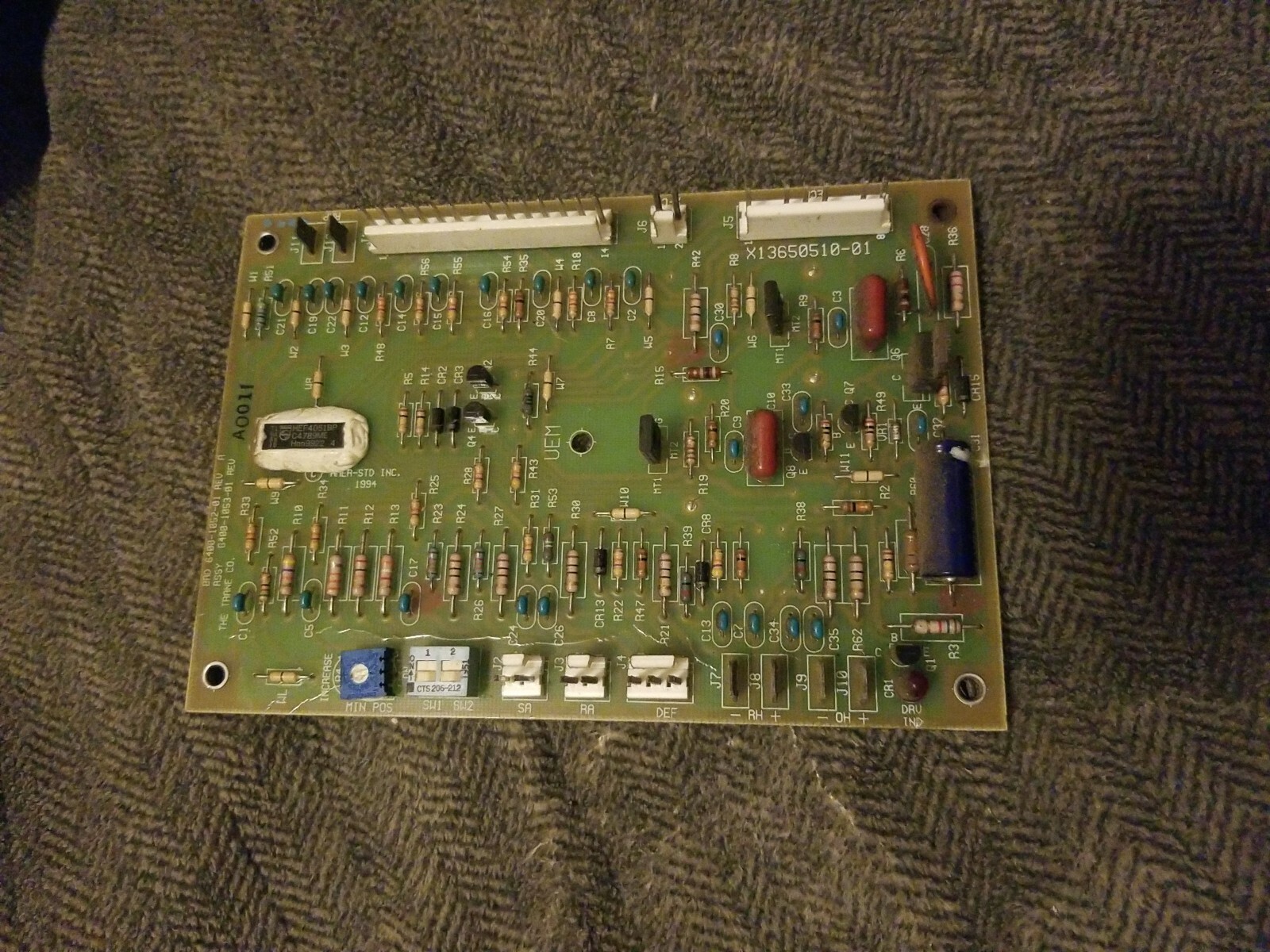 TRANE X13650510-01 ECONIMIZER MODULE CONTROL CIRCUIT BOARD | eBay