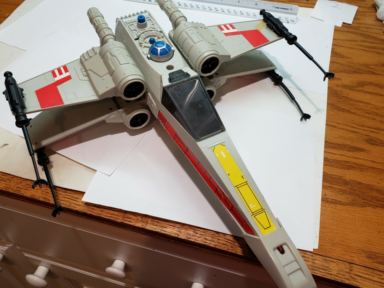 Battle Damaged xwing X-wing Parts Cannons Canopy Star Wars Vintage | eBay