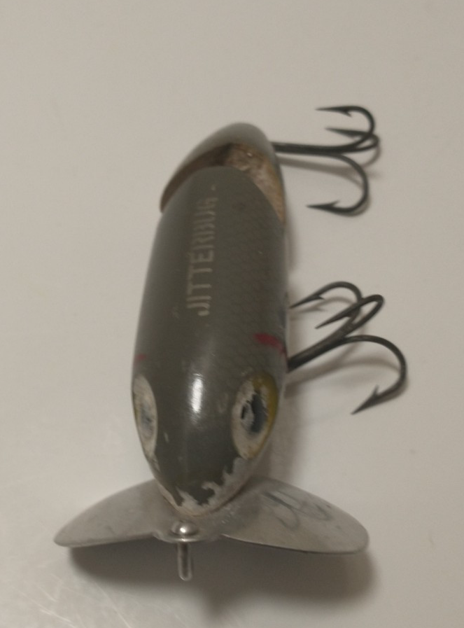 Vintage Fred Arbogast Jointed Jitterbug, 5/8 Oz, 3", Clicker, #1 Hooks ...