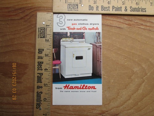 Hamilton automatic gas clothes dryers brochure | eBay