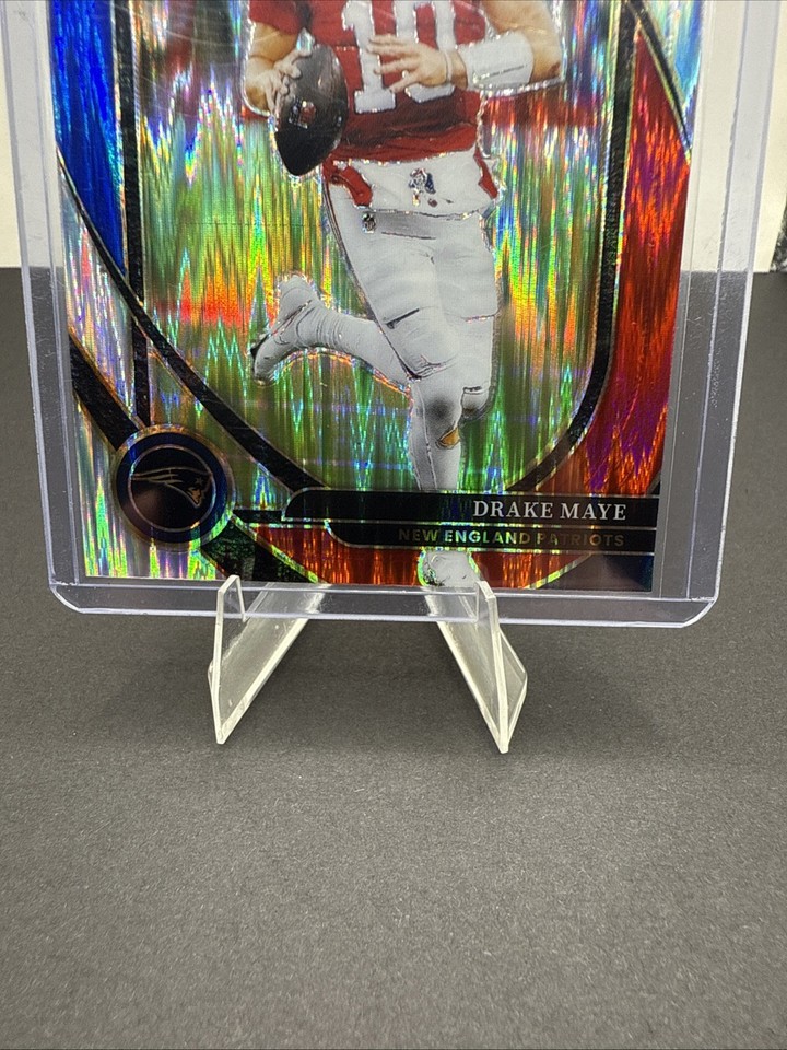 2024 Panini Select - Club Level Drake Maye #218 Red & Blue Shock Prizm ...