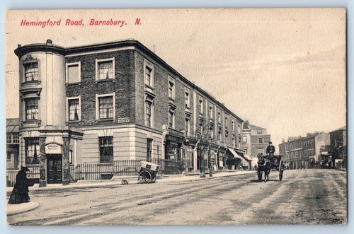 London England Postcard Hemingford Road Barnsbury c1910 Unposted ...