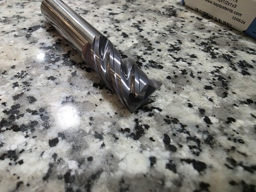 1/2" Endmill 4FL SQ TX Z-Carb ZAP 36432 SGS Kyocera .500 Solid Carbide ...