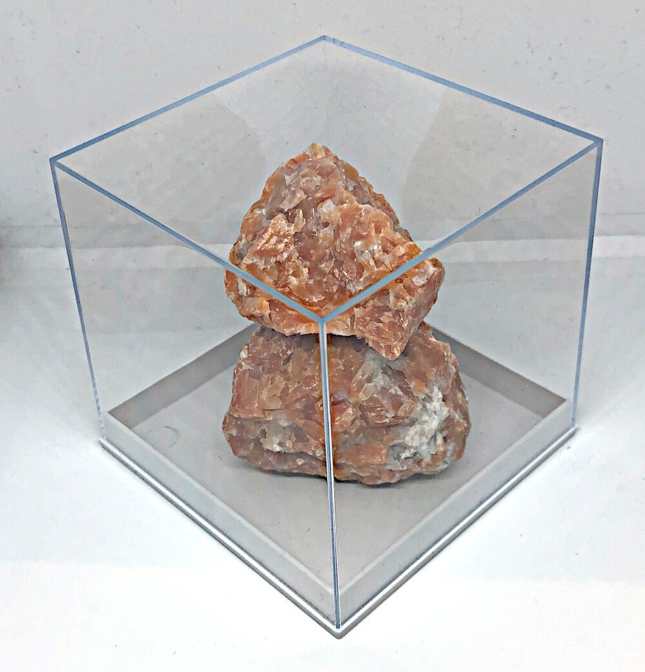 CLEAR DISPLAY CUBE BOX 80mm 3in Acrylic BOX Perspex PLASTIC RETAIL SHOW ...