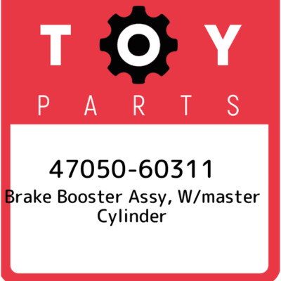 47050-60311 Toyota Brake booster assy, w/master cylinder 4705060311 ...