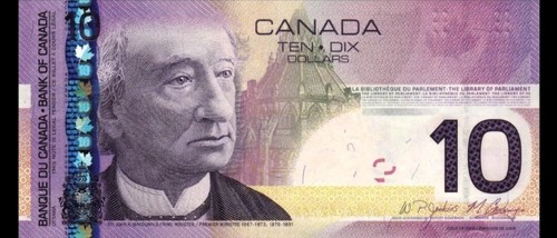 Canada $10 Dollars Uncirculated 2002 Banknote. Ten dollars Bill Note ...