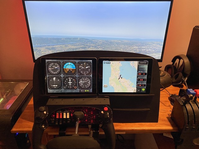 Flight Simulator Ipad Tablet Cockpit Stand Holder Sim Panel Honeycomb ...