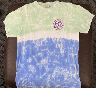 Simply Southern Kids Tie-Dye Tee - Mint and Sky Blue | eBay