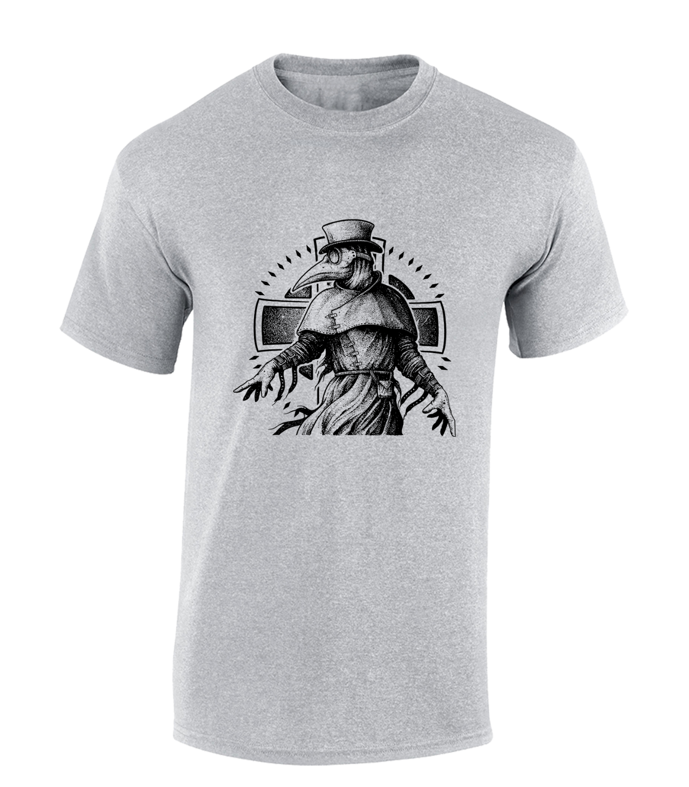 DOCTOR DEATH MENS T SHIRT PLAGUE DOCTOR BLACK DEATH PENTAGRAM DEVIL ...