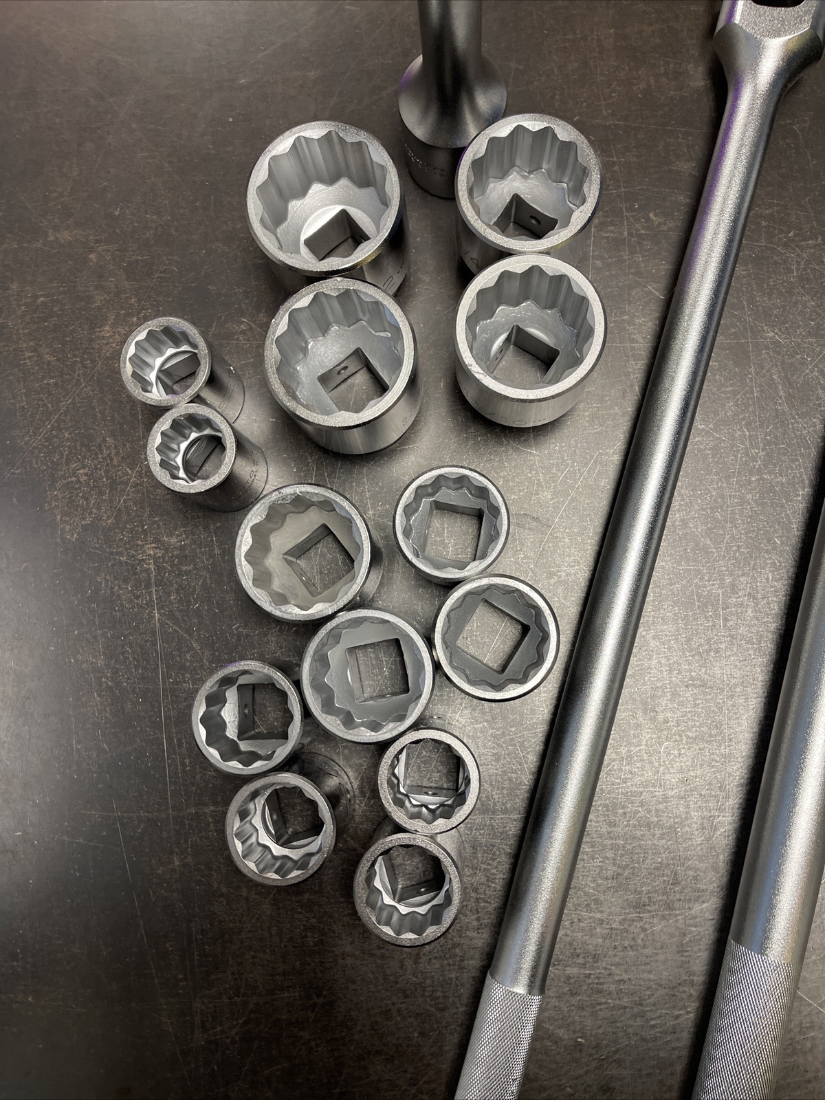 Proto J57100A Socket Set 1 in Drive Size 17 Pieces | Size 2in | 1in ...