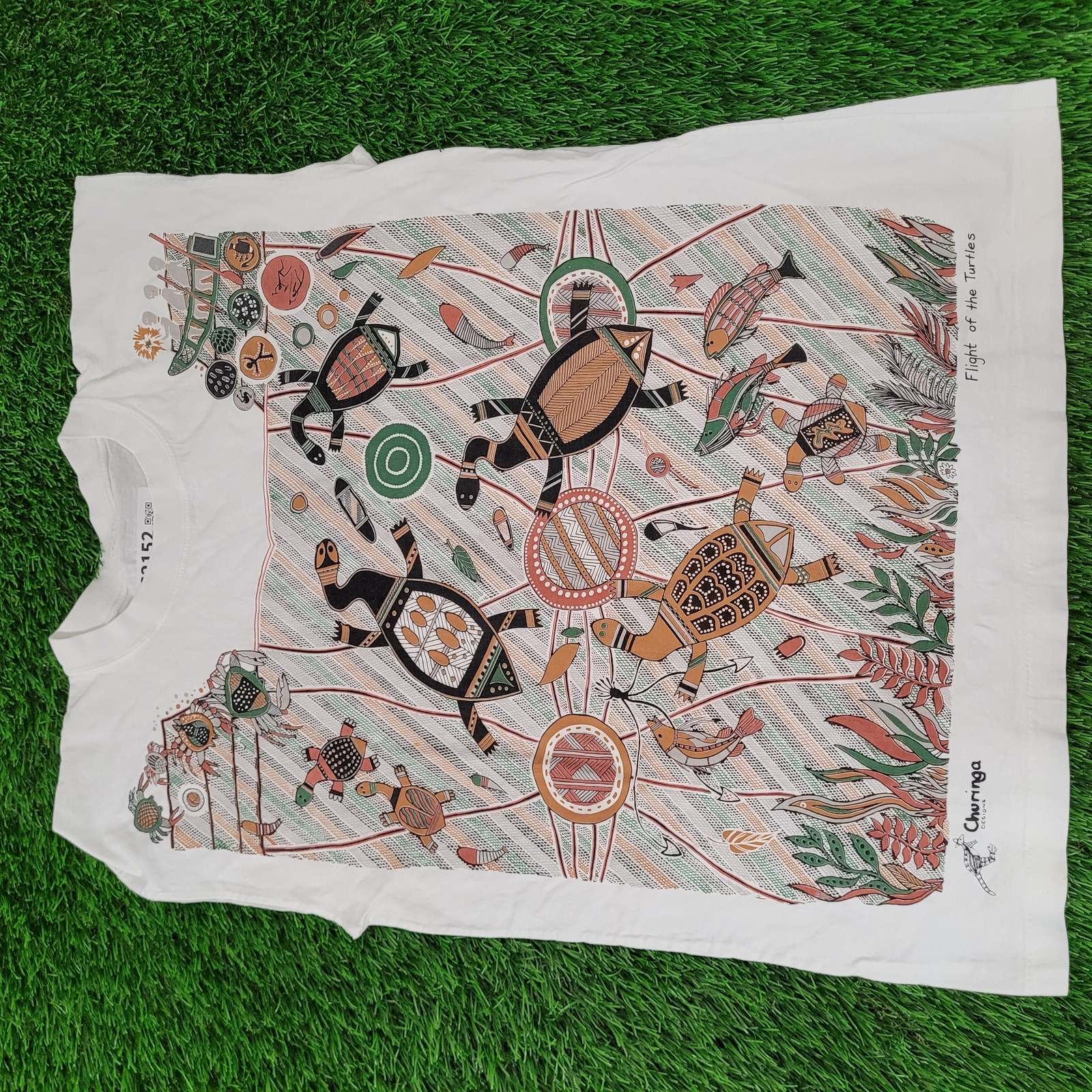 Vintage Churinga Aboriginal Art Shirt Womens L-Short … - Gem