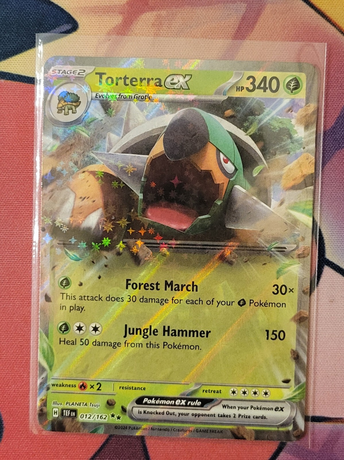 Pokémon TCG Torterra ex 012/162 Temporal Forces Double Rare NM | eBay