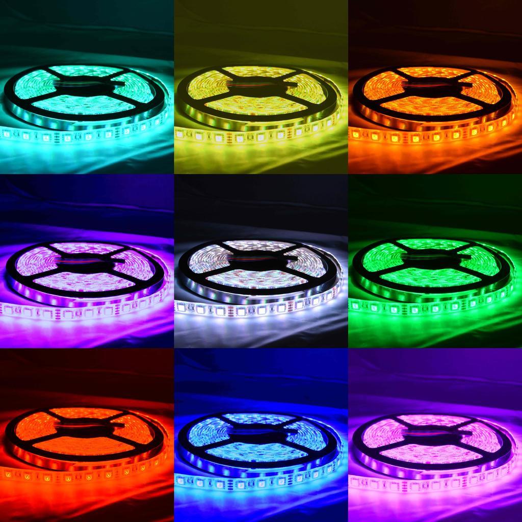 5m 5050 Rgb 300 Smd Led Strip Lights With Remote Controller | Shelly ...