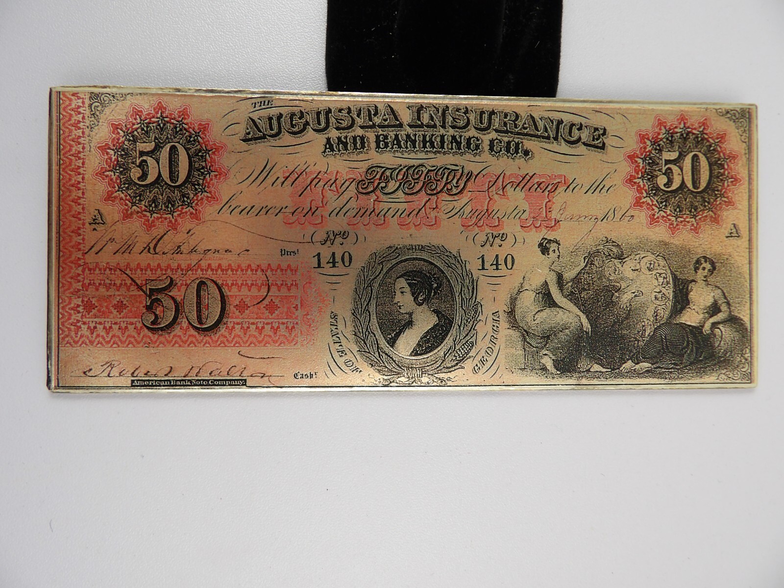 America's First Bank Notes 4oz Silver Bar - Augusta Insurance and ...