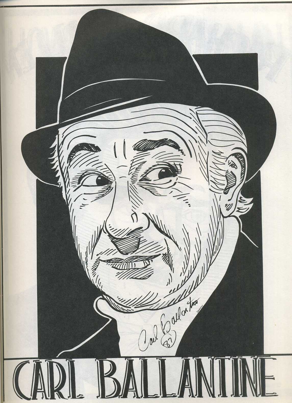 Carl Ballantine caricature 1989 Magic Autograph Poster Gallery by Gary ...