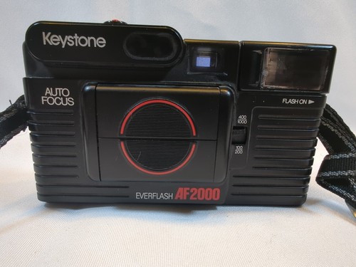 B5-Keystone Everflash Camera 35mm AF2000 with built in flash - VTG ...