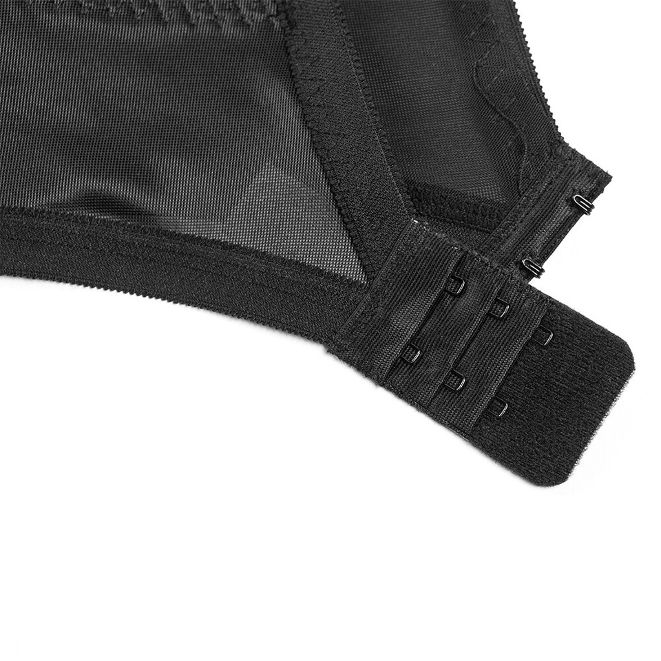 Adult Women Bras Full Coverage Wirelesss Brassiere Lace Sheer Sexy ...