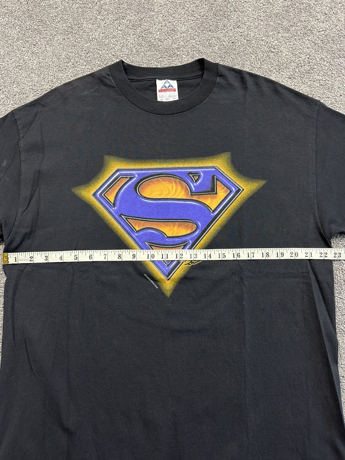 Vintage Shaquille O’Neal Superman Logo Lakers NBA T S… - Gem