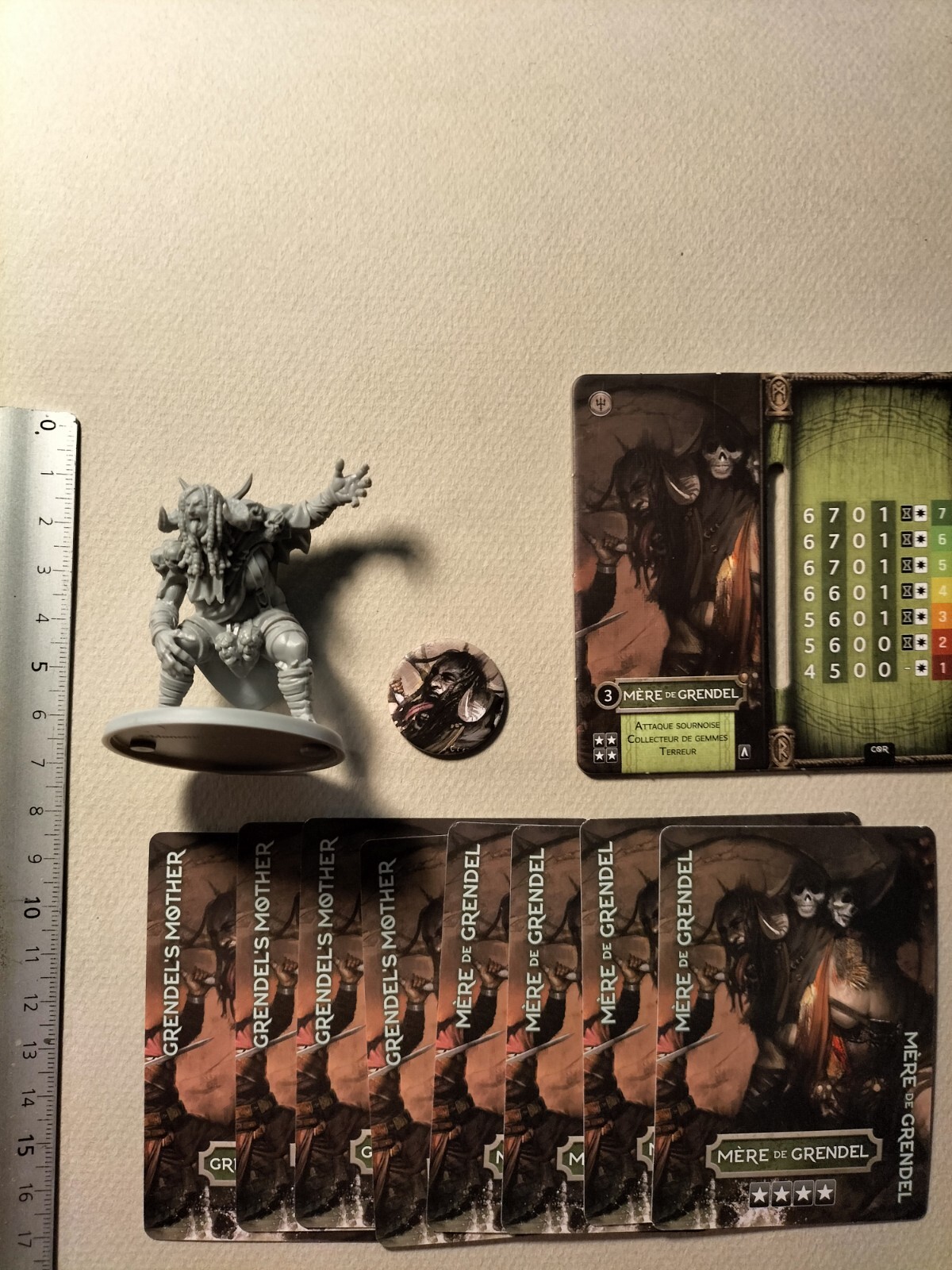 GRENDEL MOTHER MINIATURE+CARD+DASHBOARD/VIKING/MYTHIC BATTLES RAGNAROK ...