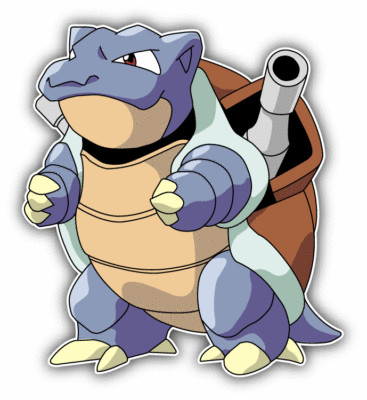 Pokemon Blastoise Cartoon Car Bumper Sticker Decal 4'' x 5'' | eBay