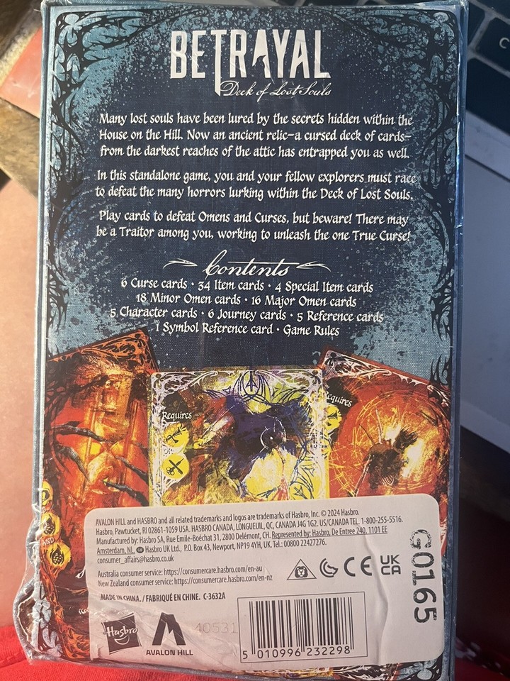 Betrayal Deck of Lost Souls Card Game | Tarot-Inspired Secret Roles ...