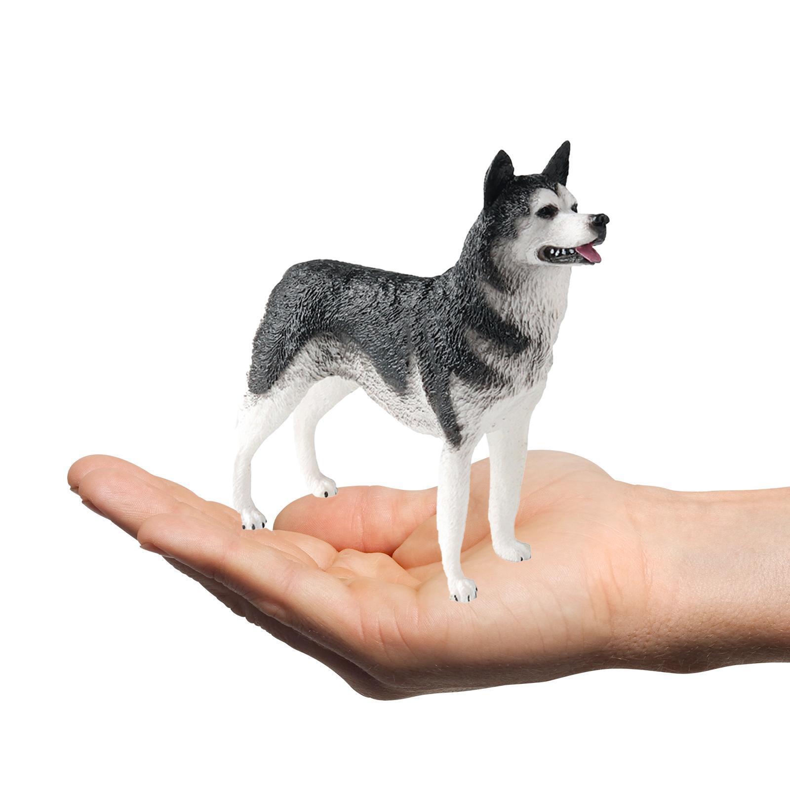 Realistic Dog Figure Toys Husky Dog Statue, | eBay