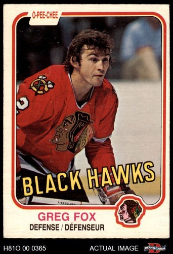 1981 O-Pee-Chee #69 Greg Fox Blackhawks 5 - EX | eBay