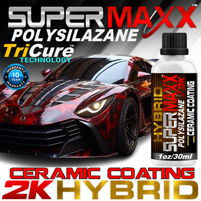 NANO 9H CERAMIC CAR COATING "10 YEAR" HYBRID ADVANCED TRICURE "PAINT ...