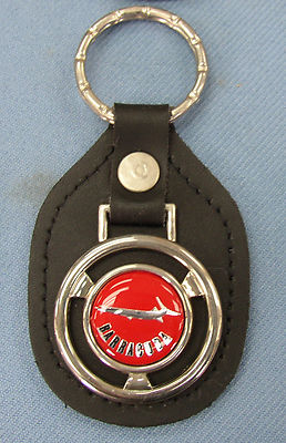Vintage Red Plymouth BARRACUDA Steering Wheel Black Leather Key ring ...