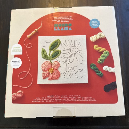 Mondo Llama Punch Needling Canvas Kit Needle Punch Craft Kit for ...