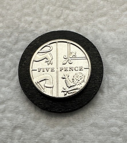British Open Coin Five Pence Flag Golf Ball Marker 1” D Black Union ...