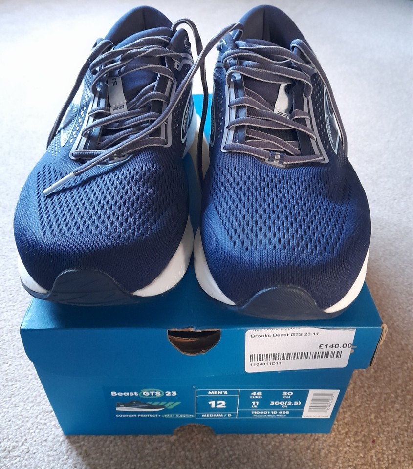 Men's Brooks Beast GTS 23 Blue Running Walking Trainers Sneakers Size ...