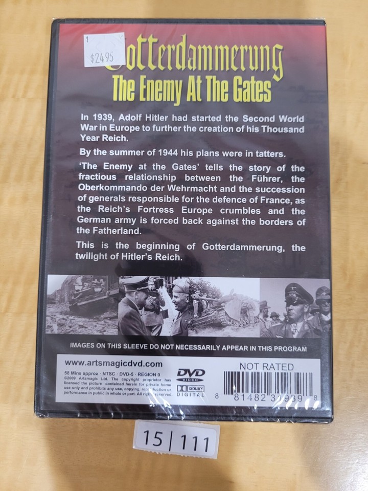 Goettedaemmerung: Twilight of Adolf Hitler DVD The Enemy at the Gates ...